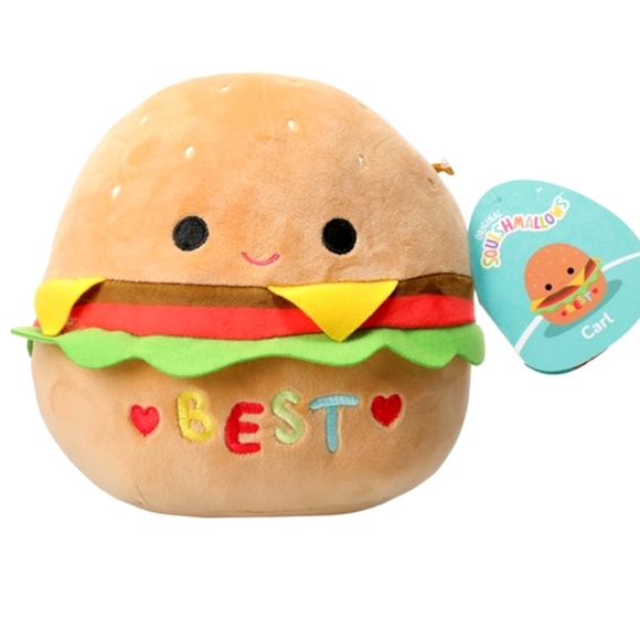 Squishmallows | Toys | Squishmallowscarl The Cheeseburger 7 | Poshmark